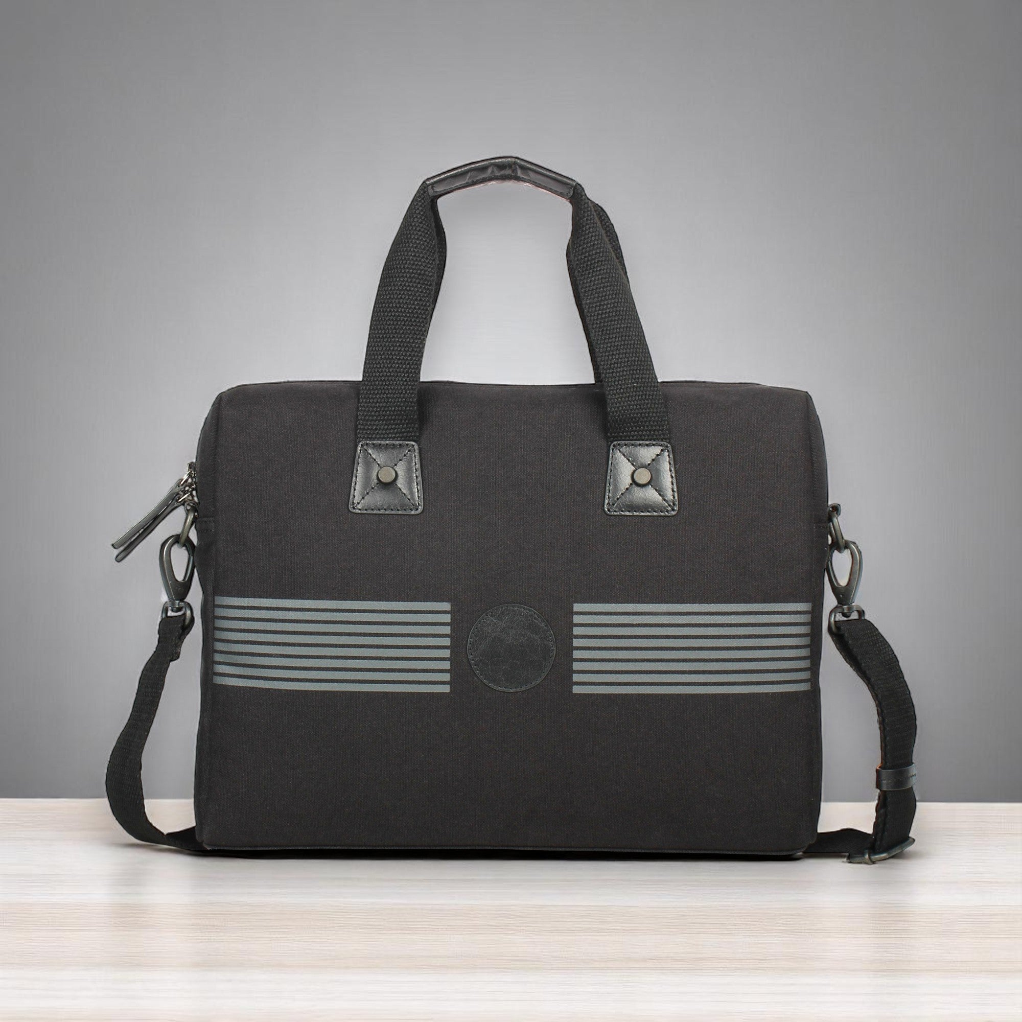 Executive Canvas Leather Laptop Bag – Giftveda